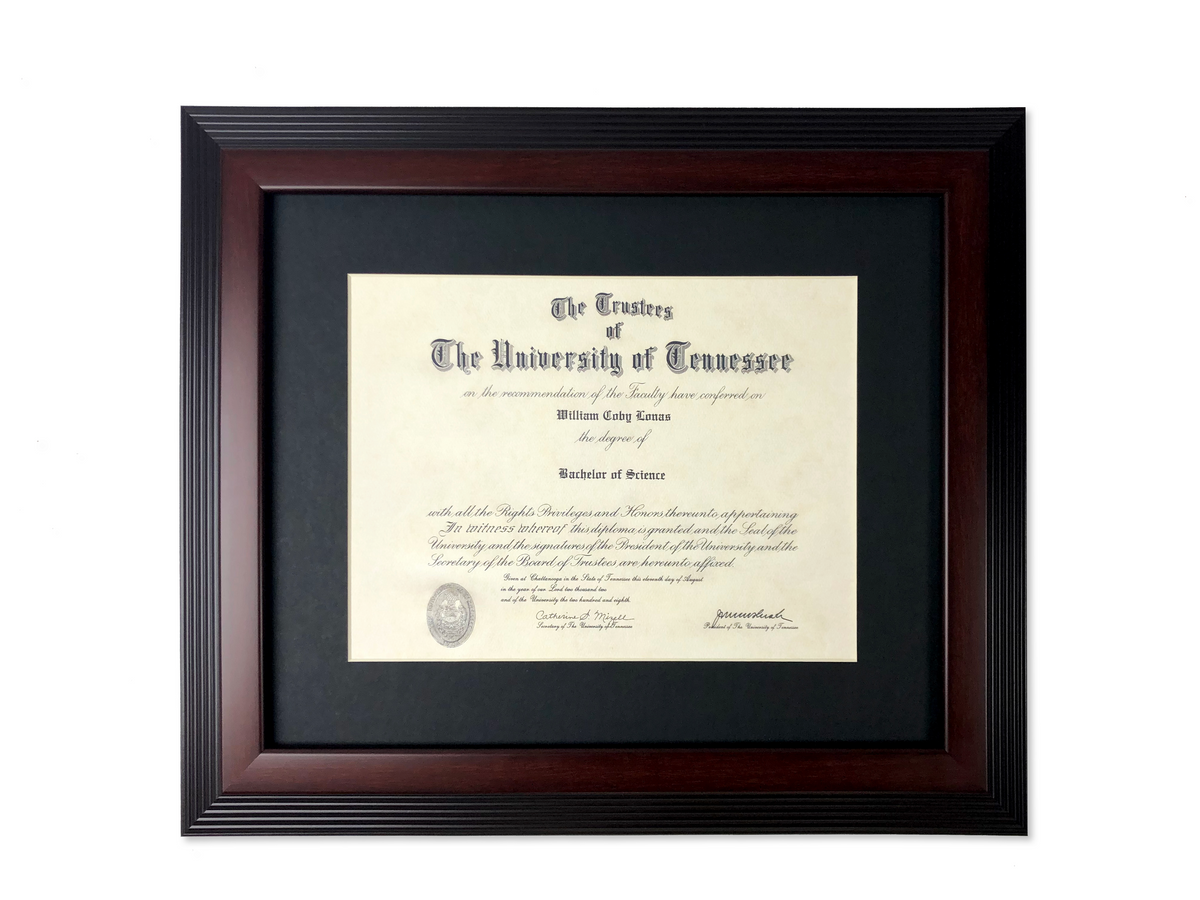 505 Black or Cherry Graduation Diploma/Certificate Frame – Frames for ...