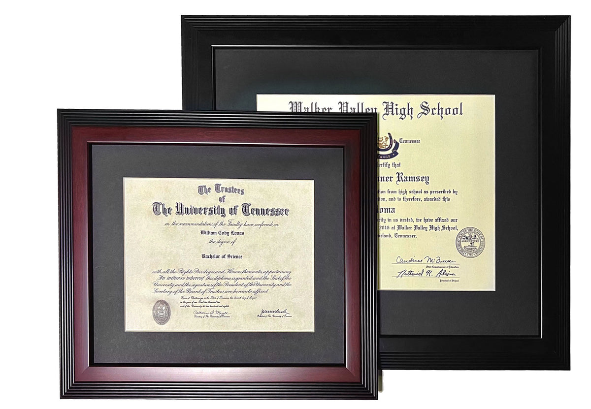 505 Black or Cherry Graduation Diploma/Certificate Frame – Frames for ...